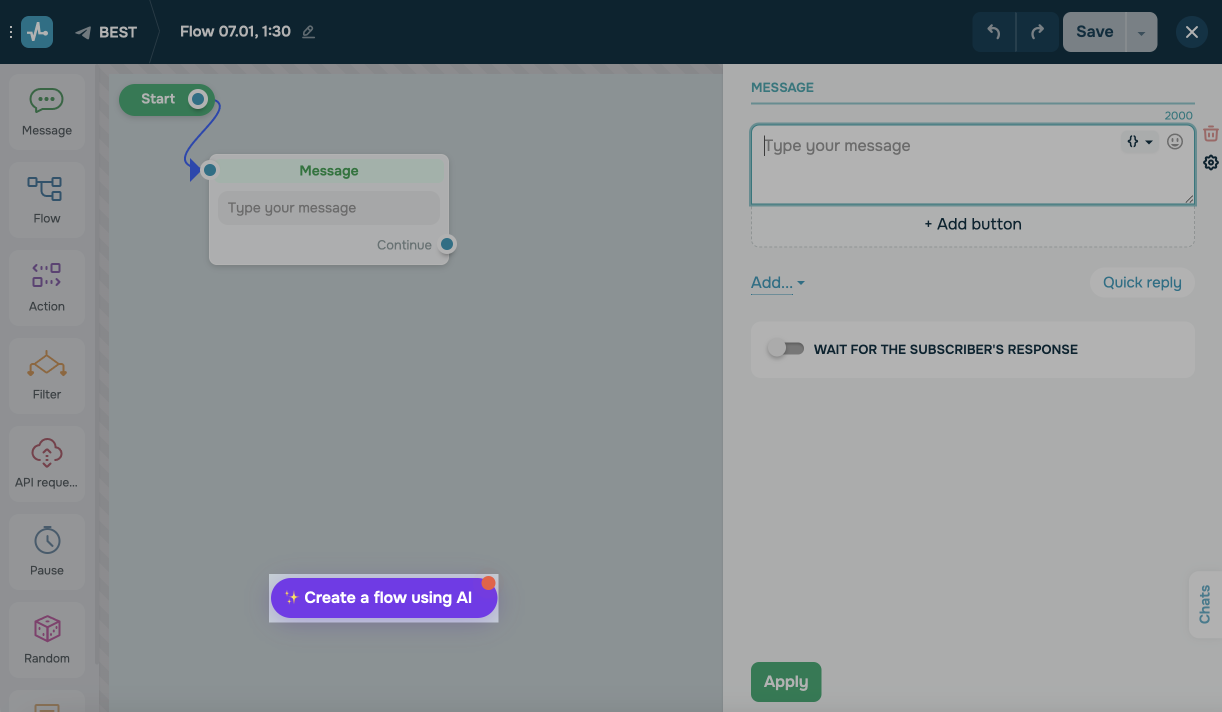 Як створити чат-бот у Telegram | SendPulse UA