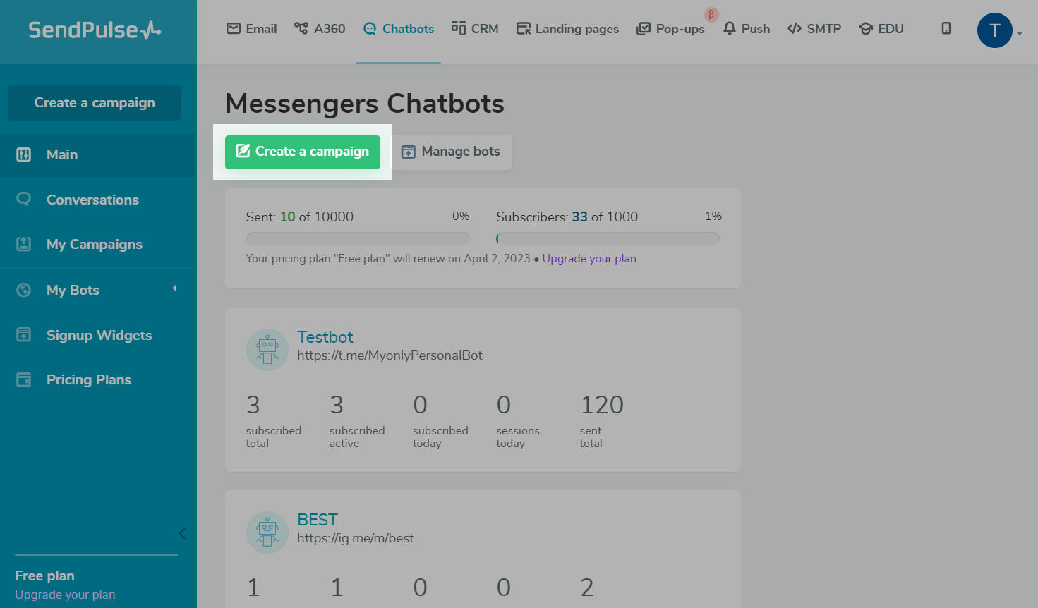 Як створити розсилку у Viber | SendPulse UA