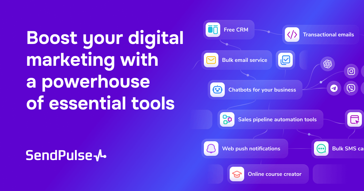 Бесплатный чат-бот для Instagram | SendPulse UA